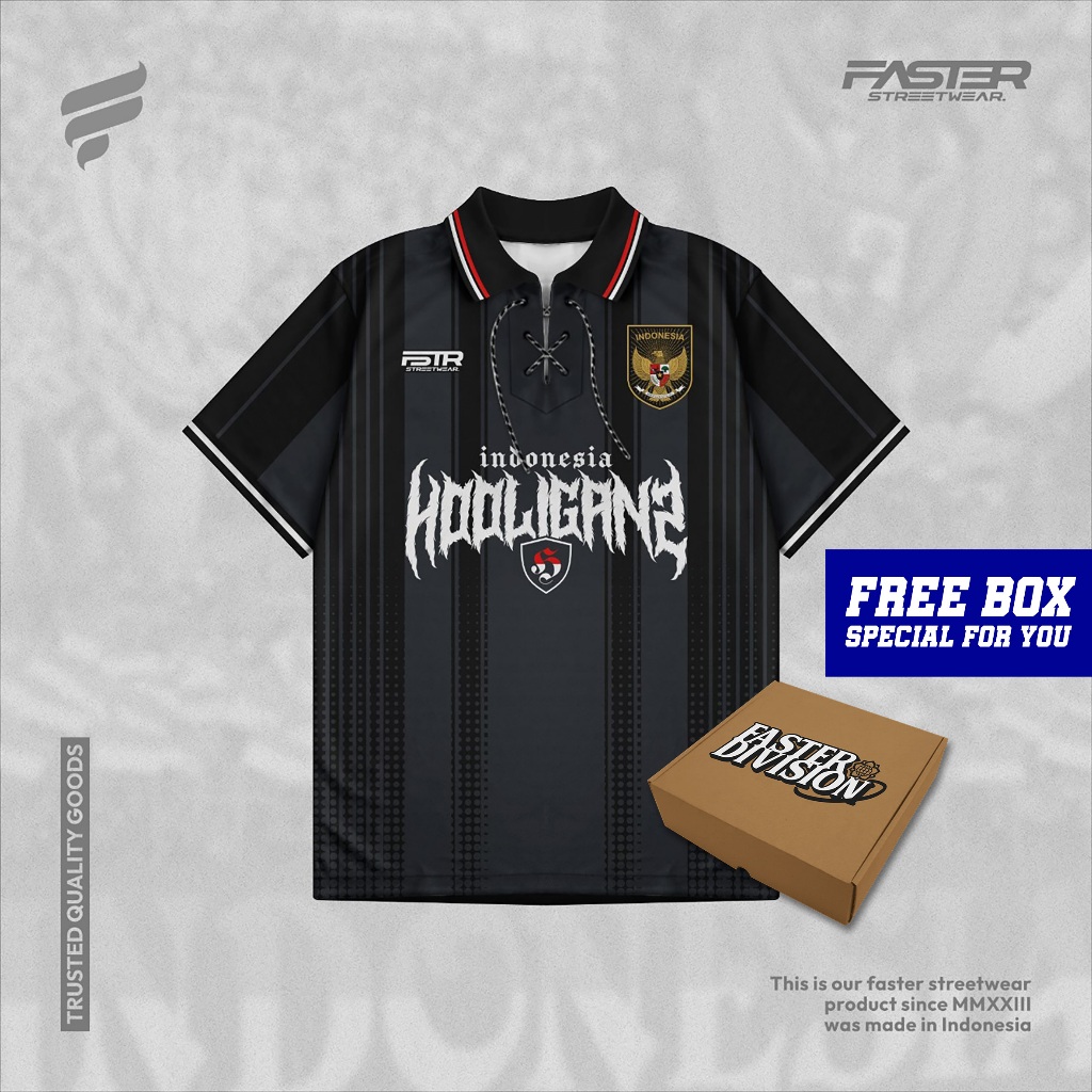 Jual Jersey Timnas Indonesia Hooligans Ghotic Font - Jersey Premium ...