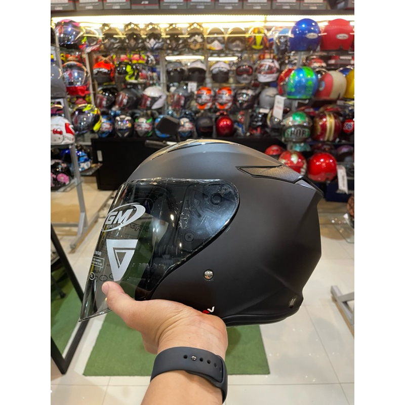 Jual GM KING FIGHTER HELM HALF FACE ORIGINAL | Shopee Indonesia