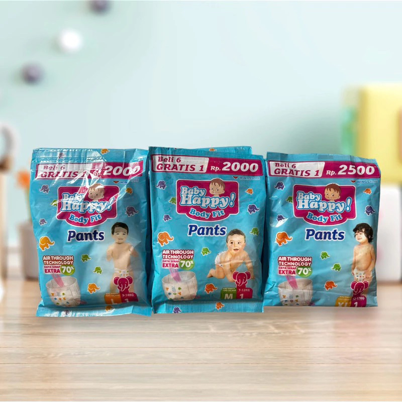 Jual BABY HAPPY RENCENG (M’L’XL) | Shopee Indonesia