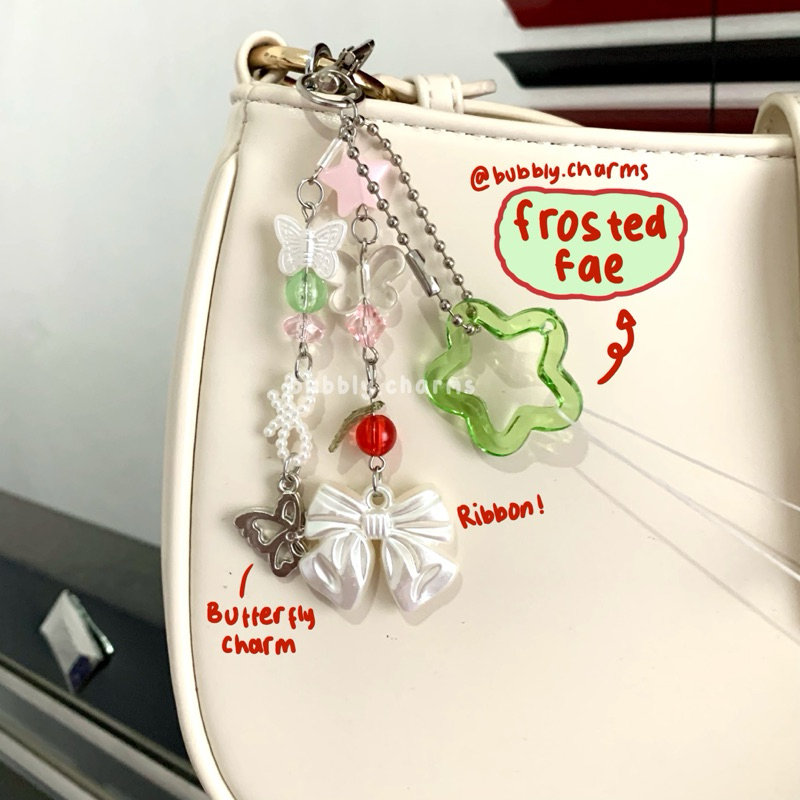 Jual Frosted Fae Bag Charm | keychain cottage core | Shopee Indonesia