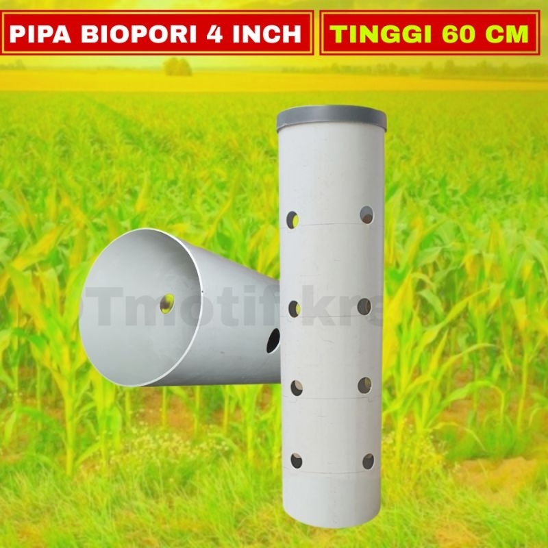 Jual TABUNG BIOPORI + TUTUP PIPA PVC 4" TINGGI 60cm | Shopee Indonesia