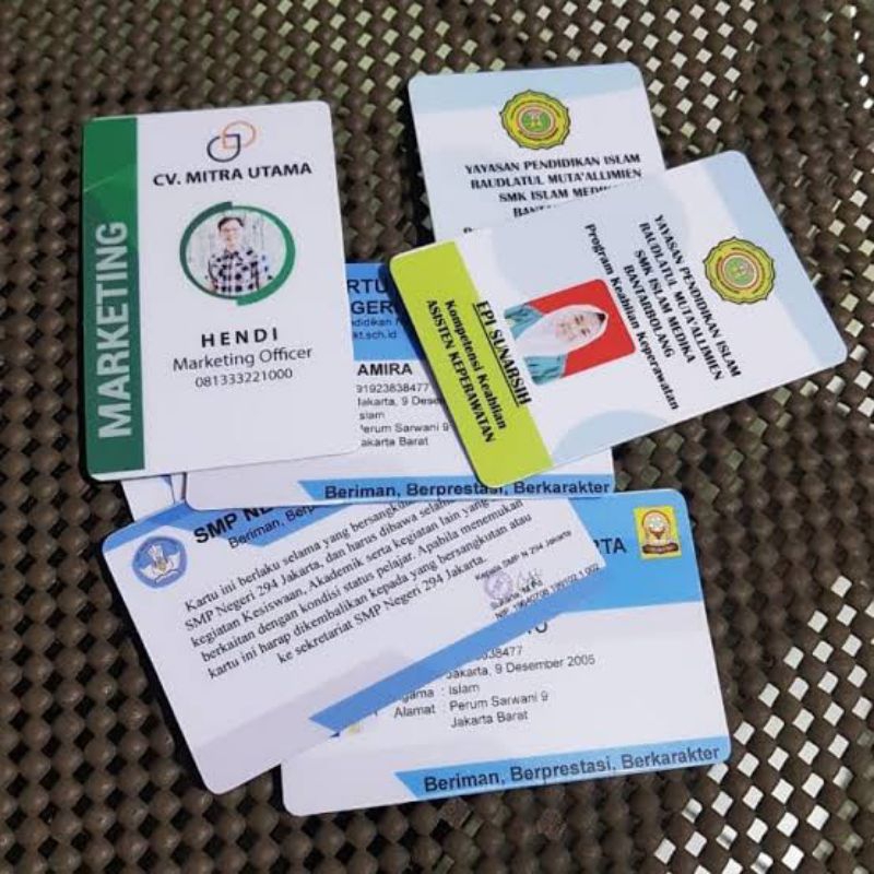 Jual Cetak ID Card PVC Premium Kartu Member | Cetak Kartu Anggota ...