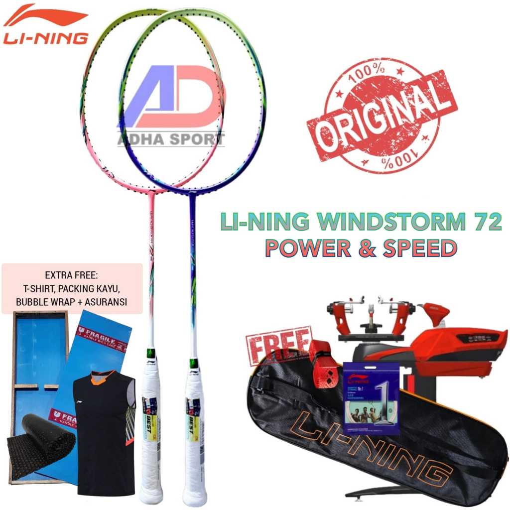 Jual New Windstorm 72 Power & Speed 72 Grams Raket Badminton ...