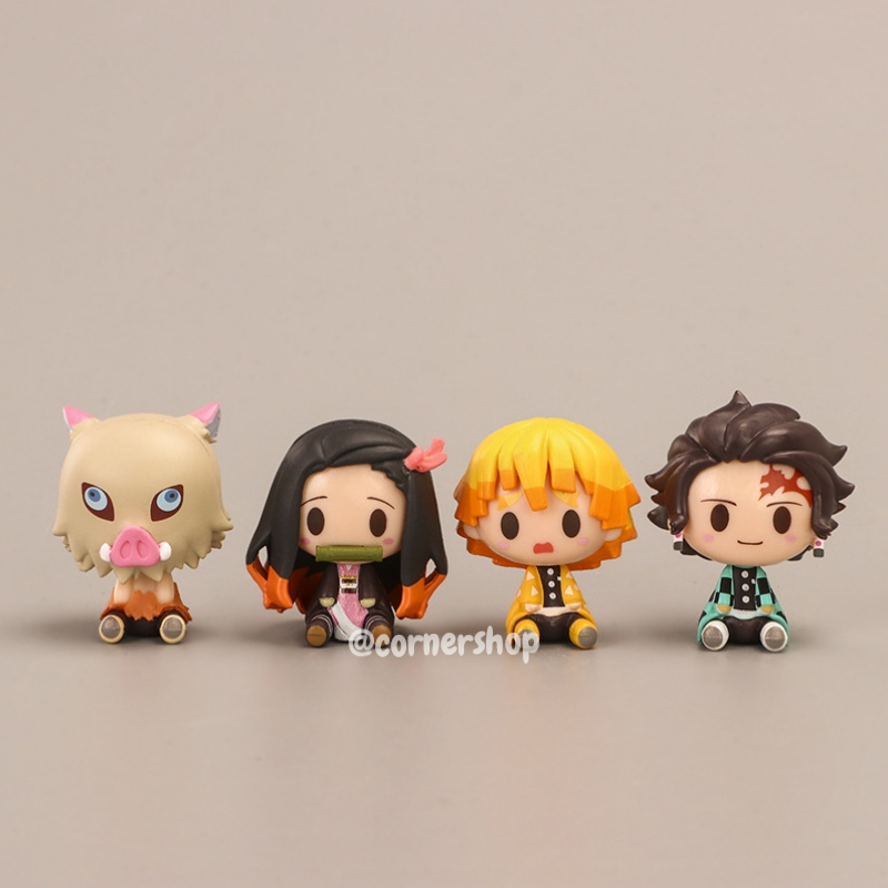 Jual [CornerShop] isi 4pc Figurine Demon Slayer Action Figur Miniatur ...