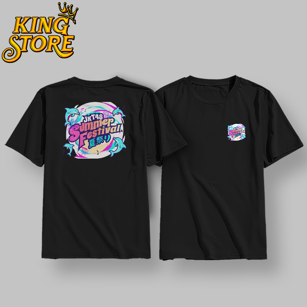 Jual KAOS JKT48 SUMMER FESTIVAL baju distro cotton combed 30s FANS ...