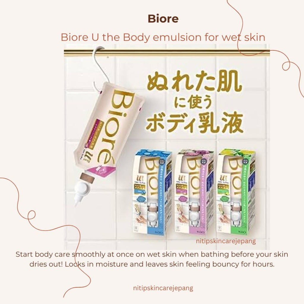 Jual PO jepang -- biore the body u body emulsion for wet skin original japan | Shopee Indonesia