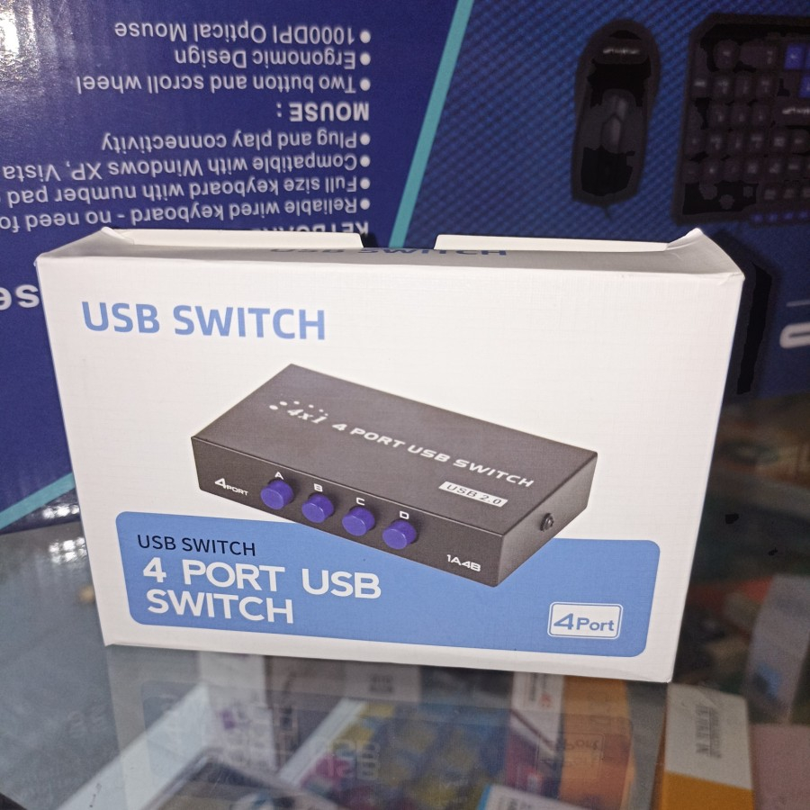 Jual USB SWITCH 2 PORT / MANUAL SWITCH PRINTER 2 PORT , 4 PORT | Shopee Indonesia