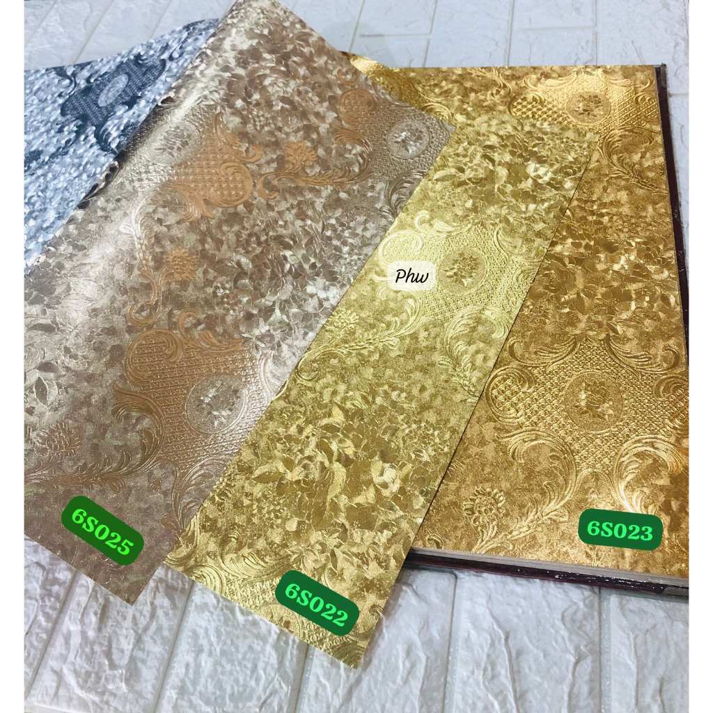 Jual WALLPAPER DINDING EMAS METALIK GOLD SILVER BATIK KLASIK MEWAH ...