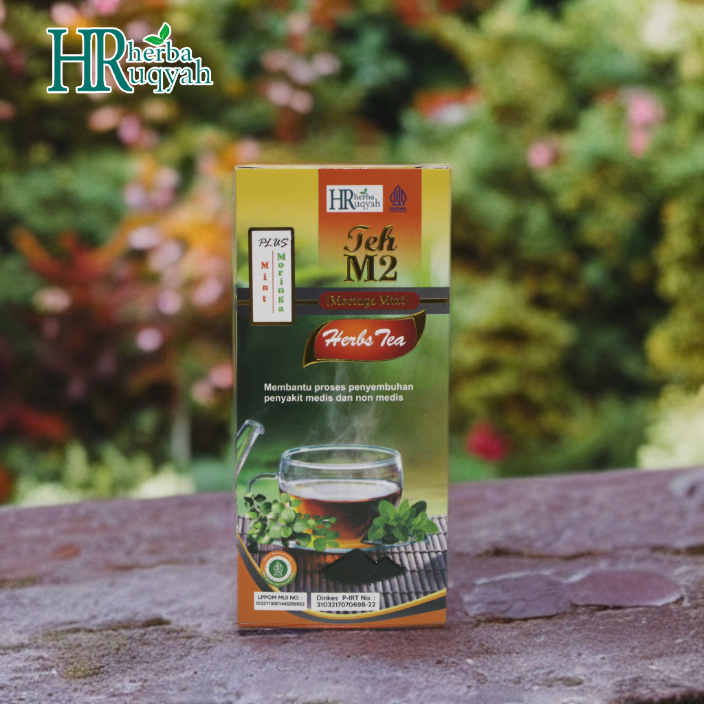 Jual Teh M2 Mint Moringa Herbal Tea Kelor HR | Shopee Indonesia