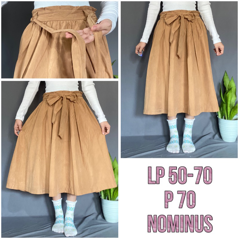 Jual ROK PANJANG WANITA / ROK 7/8 / ROK KOREAN STYLE / ROK PLISKET ...