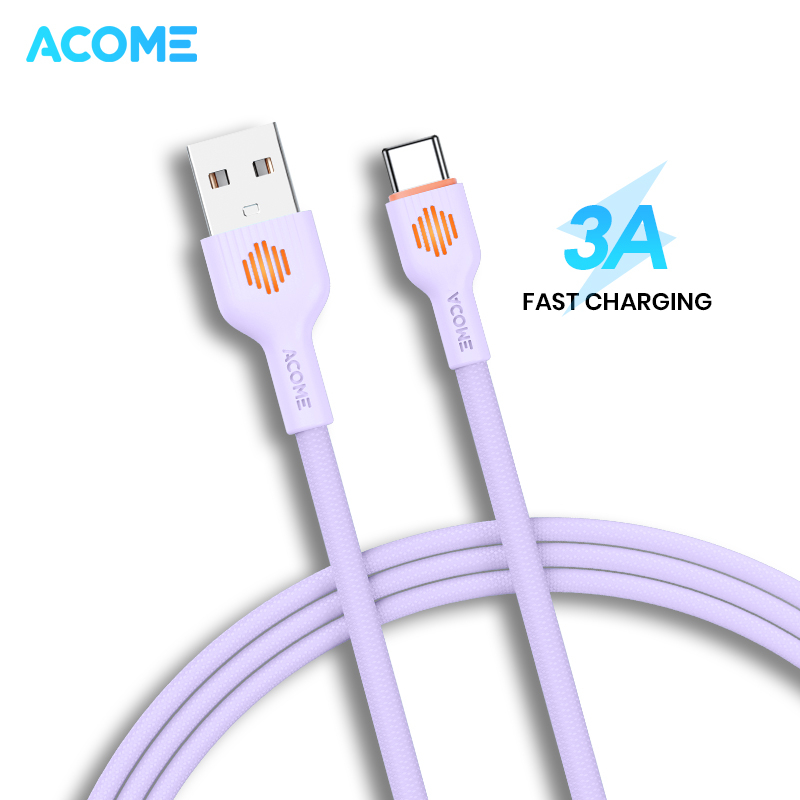 Jual ACOME Kabel Data Seri AS-100S New Lightning Type C Micro USB 1 ...