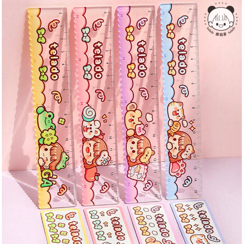 Jual Penggaris Karakter Telado Dodojam Atk Journaling Anak Lucu High ...