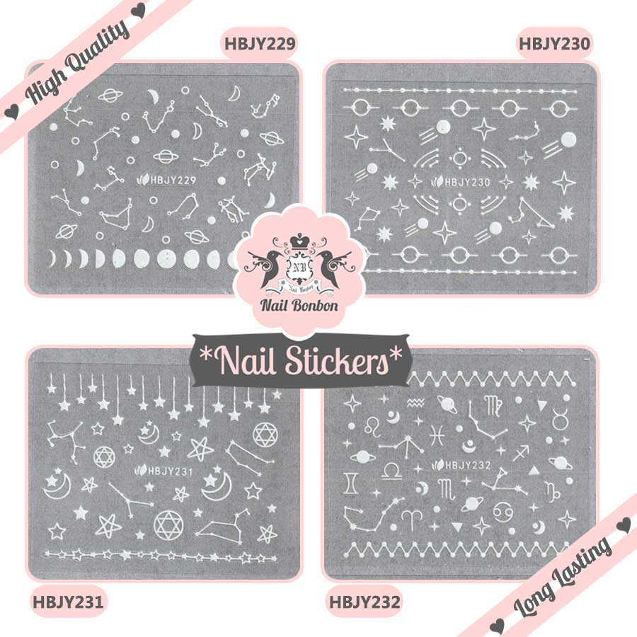 Jual Stiker Kuku Nail Sticker Constellation Star Sign Horoscope ...