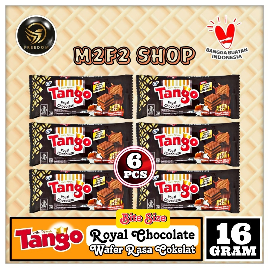 Jual Tango Wafer Royal Chocolate BITE SIZE | Krim Cokelat Sachet - 16 ...
