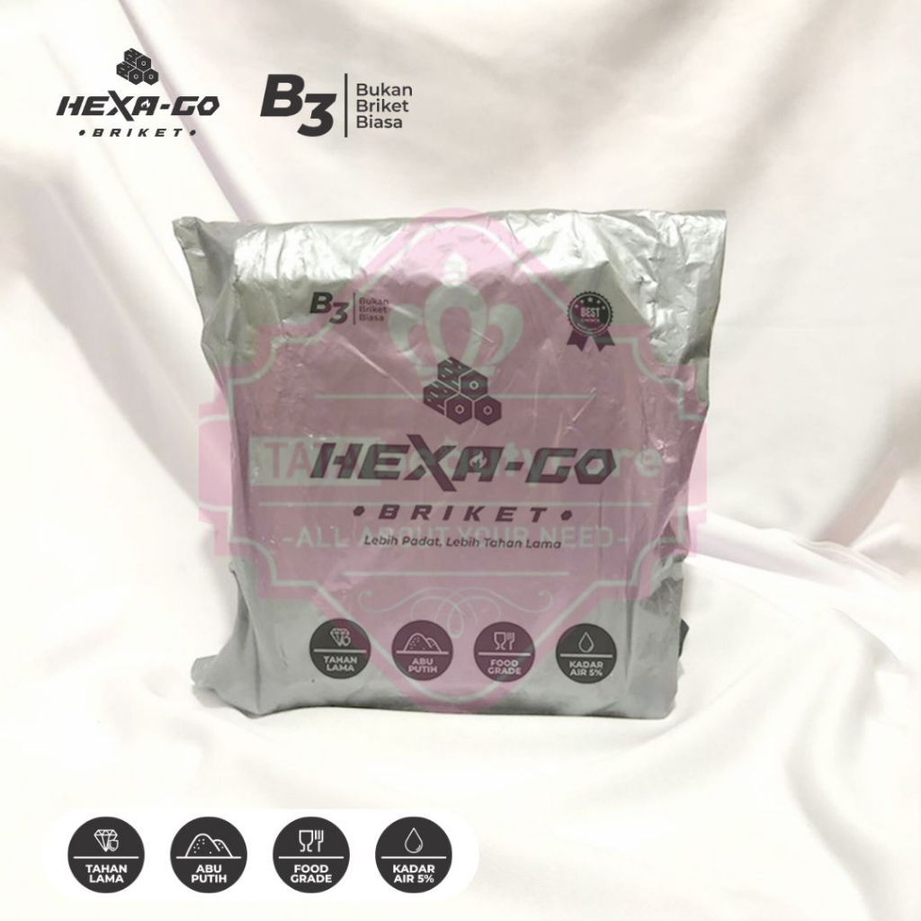 Jual [1000gr] H334 | BRIKET HEXA-GO | Arang Briket Hexagonal | Exspor ...