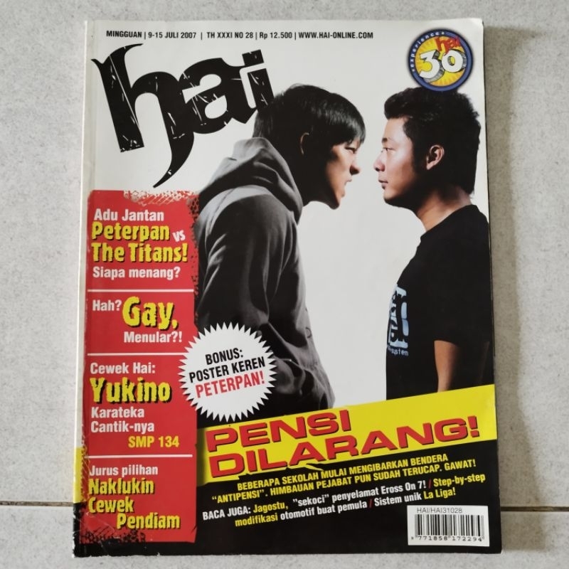 Jual Majalah Hai cover Ariel Peterpan & Andika Peterpan, Jagostu ...