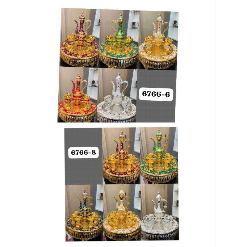 Jual Teko mas arab aladin set 7 tinggi/ teko arabia mas | Shopee Indonesia