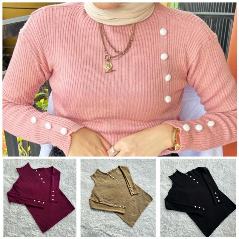 Jual Inner Rajut Inara Kancing | Shopee Indonesia