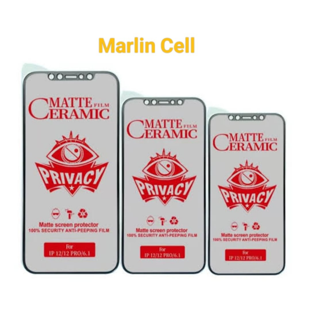 Jual TEMPERED GLASS CERAMICS MATTE SPY TG PRIVACY IPH IPON ALL TIPE ...