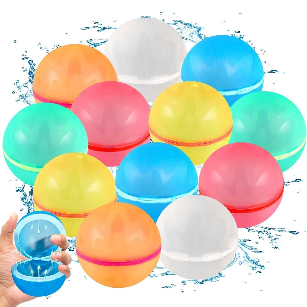 Jual Aqua Ball Reusable Water Bomb, Water Balloon Silicone with Magnet ...