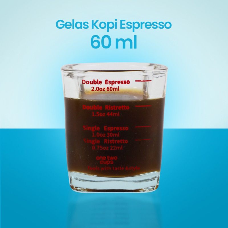 Jual gelas takar gelas ukur espresso kopi coffee shot mug cup gelas ...