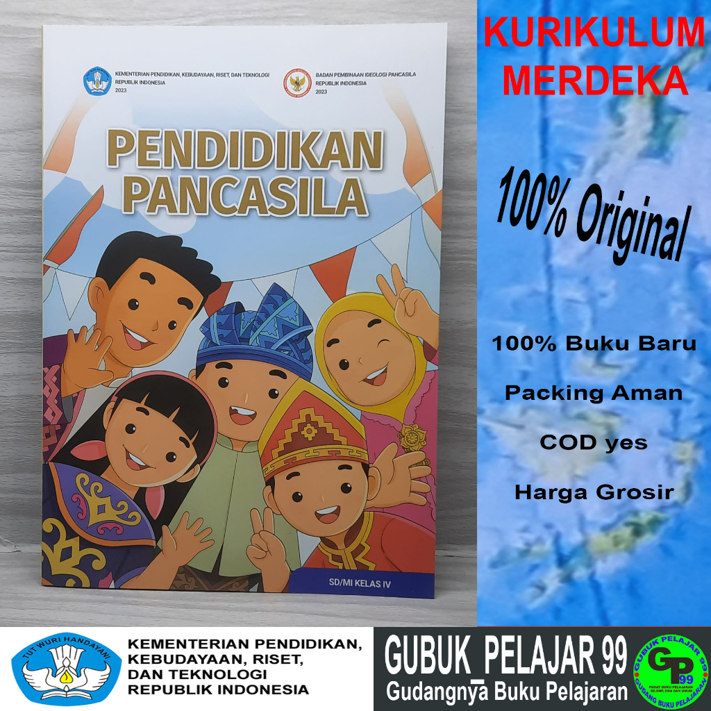 Jual Buku Paket Siswa PENDIDIKAN PANCASILA Untuk SD/MI Kelas 4 Kurikulum MERDEKA Kemdikbudristek ...