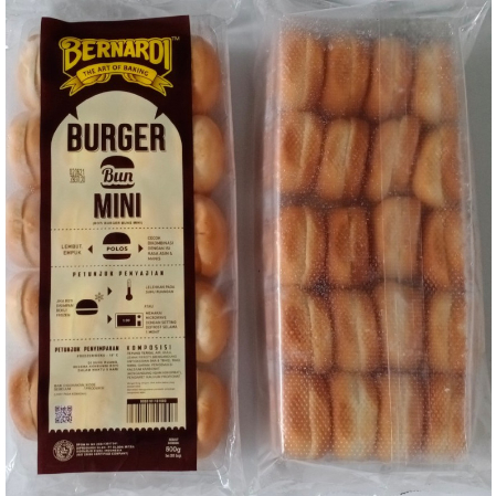 Jual BERNARDI ROTI BURGER BUNS MINI ISI 20 BIJI BUN POLOS | Shopee ...