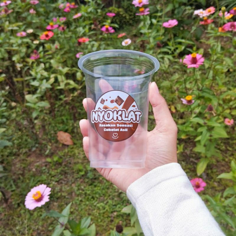 Jual stiker label es nyoklat | Shopee Indonesia