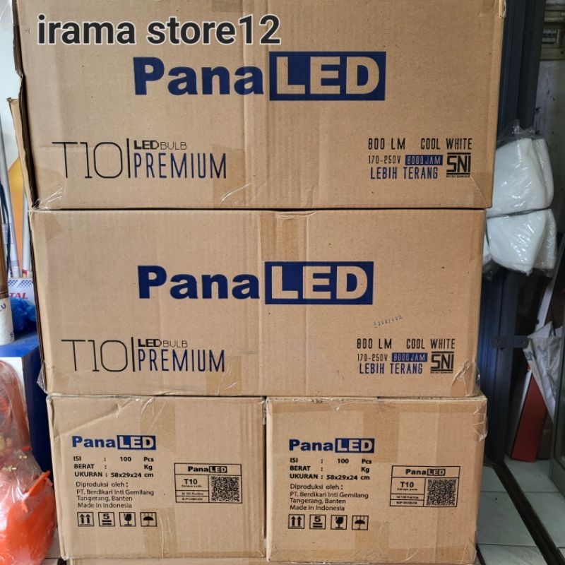 Jual Lampu Panaled Premium 10 Watt 1 Dus / 1 Karton Isi 100 Lampu Led ...