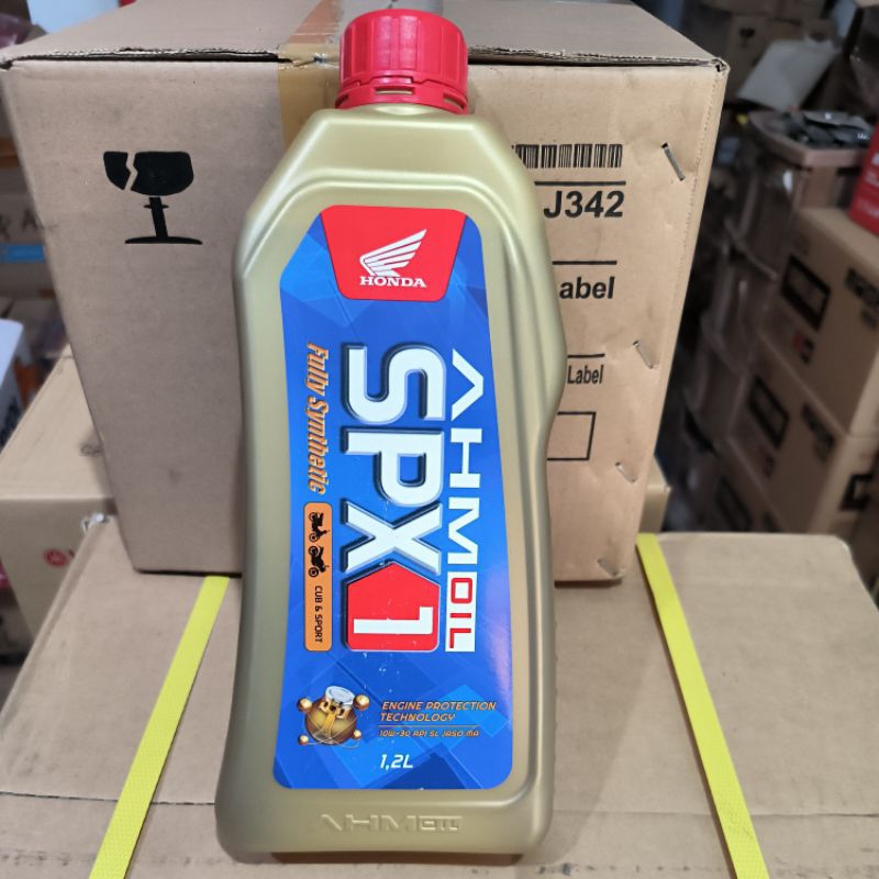 Jual OLI SPX 1 1,2L SAE 10W-30 API SL JASO MA AHM OIL FULLY SYNTHETIC ...