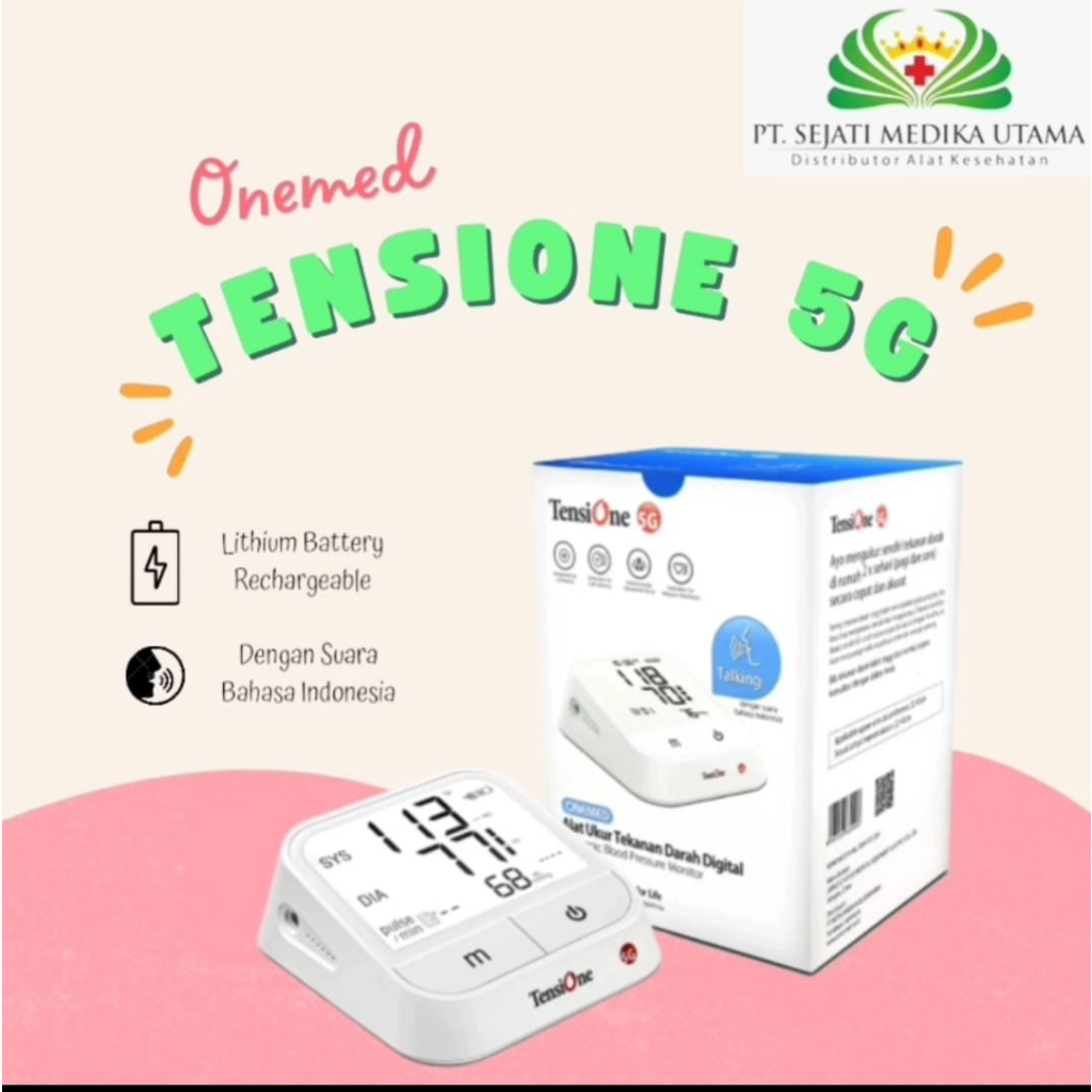 Jual Tensimeter Digital Onemed 5G / Alat Cek Tekanan Darah / Tensimeter ...
