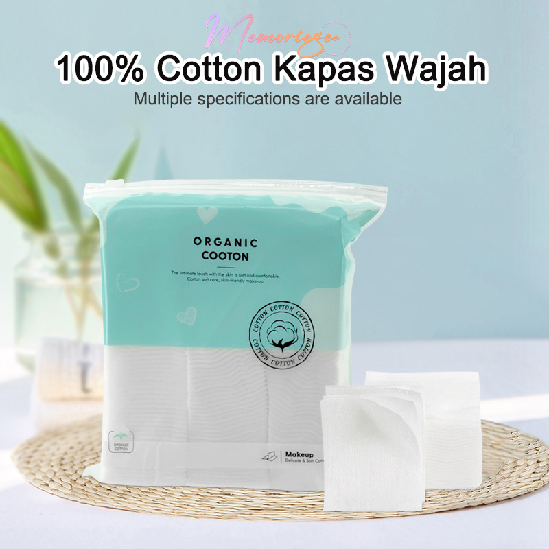 Jual COD&Ready Facial Cotton Pads 900pcs Tebal 100% Cotton Kapas Wajah ...