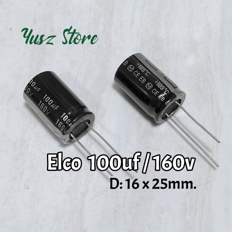 Jual Elco 100uf 160v Elko Capacitor 100 uf 160volt 160 volt | Shopee Indonesia