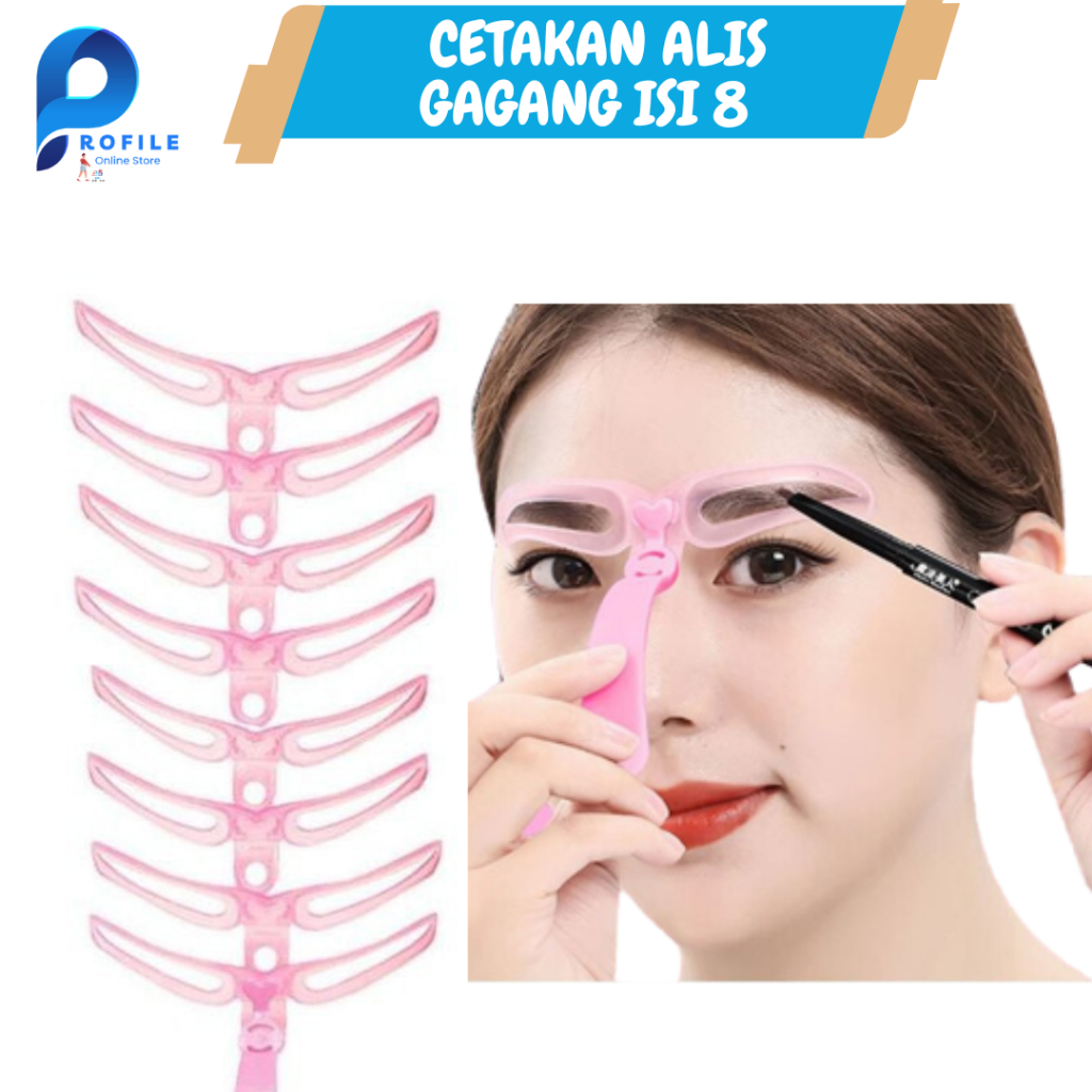 Jual CETAKAN ALIS EYEBROW ISI 4 FREE TALI TEMPLATE 4 MODEL IKAT KEPALA ALAT CETAK ALIS | Shopee ...