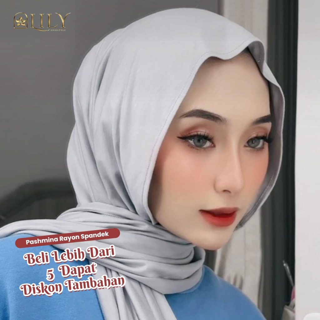 Jual Lilyourstyle - Pashmina Rayon Spandek Lily | Shopee Indonesia