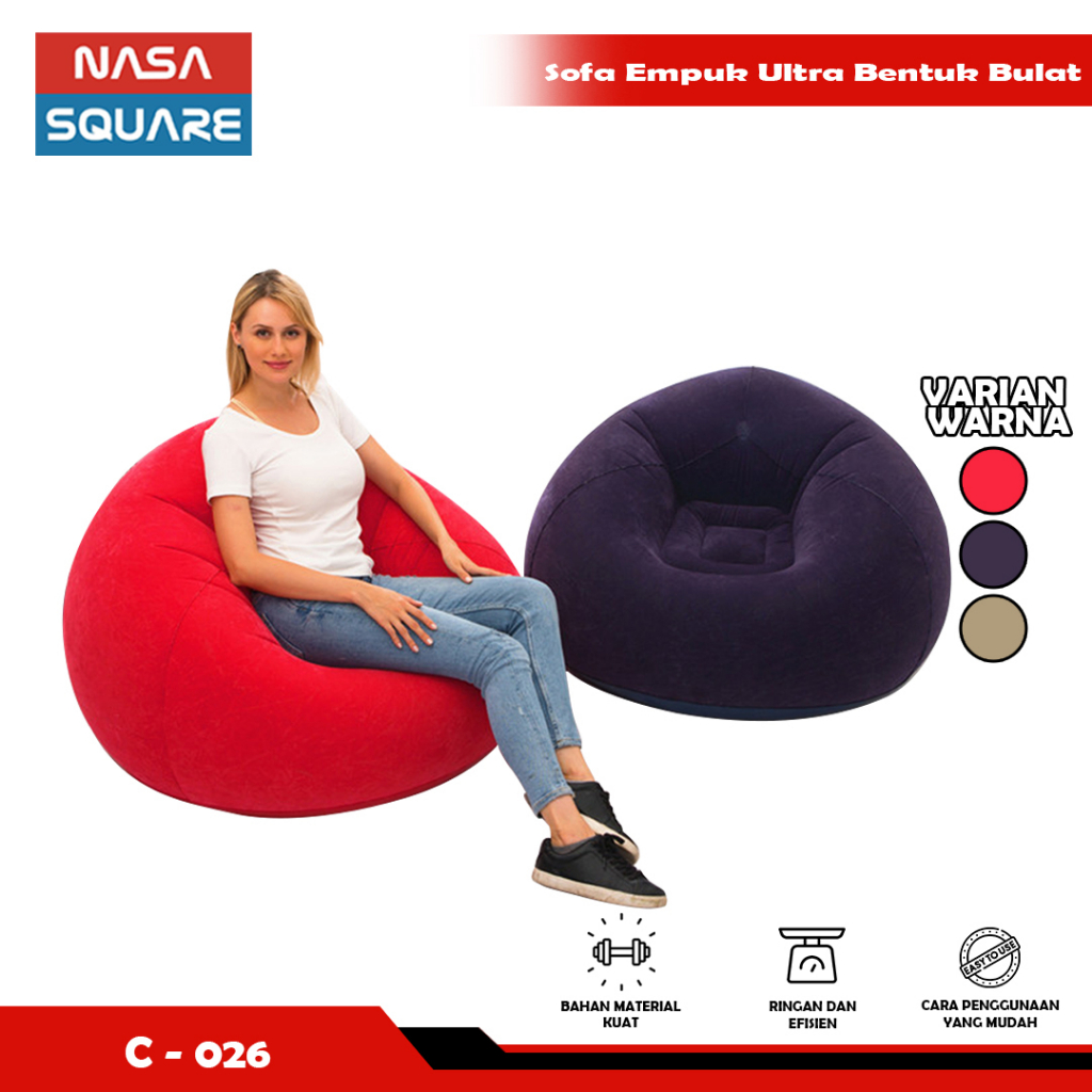 Jual Sofa Bentuk Bulat Big Ultra Bean / Sofa Bag - NASA SQUARE | Shopee Indonesia
