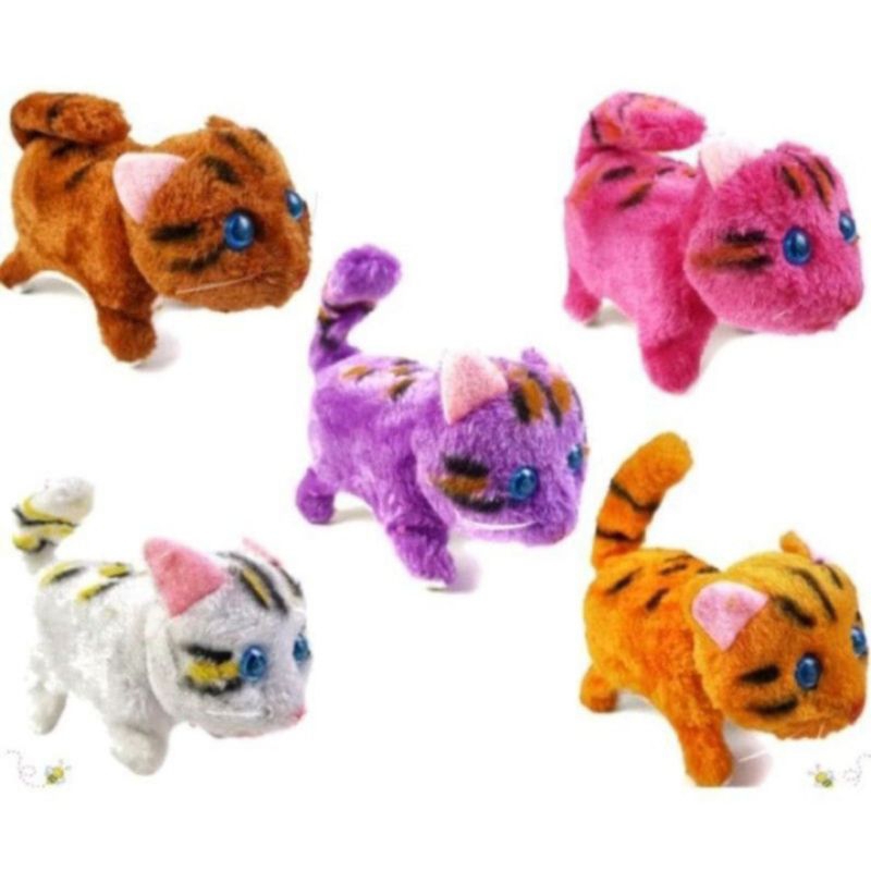 Jual MAINAN KUCING BERJALAN / BONEKA KUCING/ROBOT KUCING BISA BERJALAN ...