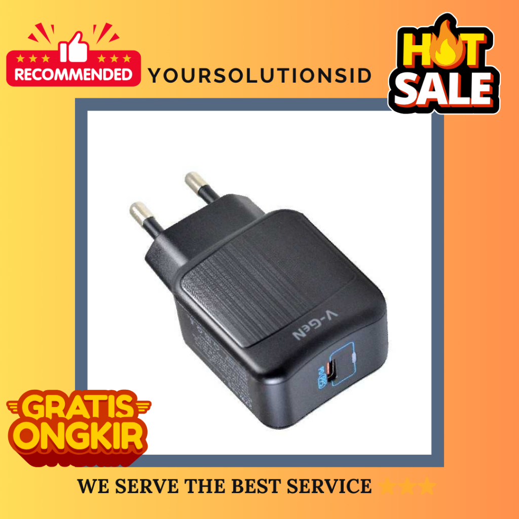 Jual Adaptor Charger V-GeN VTC1-10 Super Fast Charging QC 4.0 PD Type C 27W | Shopee Indonesia