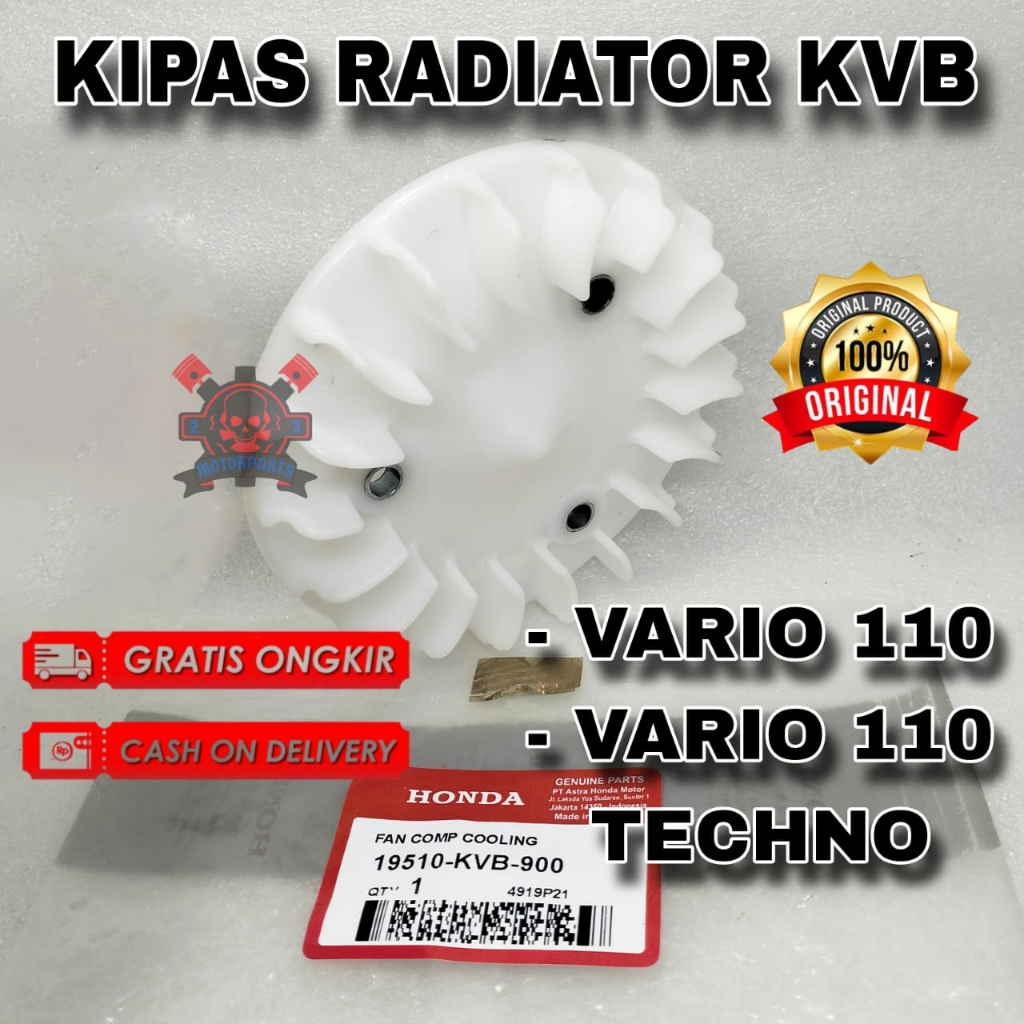 Jual KIPAS RADIATOR HONDA VARIO 110 KARBU KVB KIPAS MAGNET VARIO 110 ...