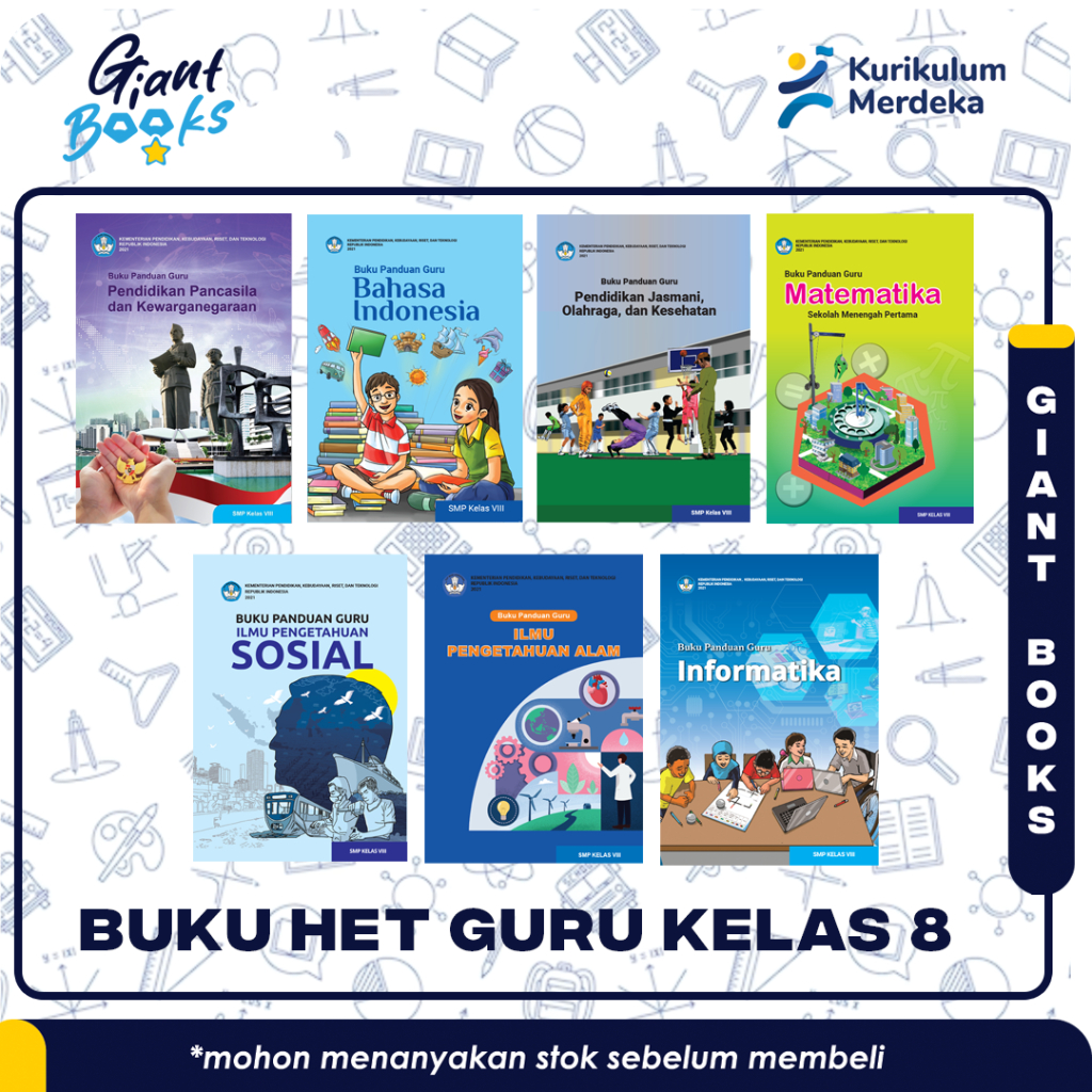 Jual GIANT Books – (KURIKULUM TERBARU) Buku Guru / Buku Teks Utama HET Kurmer Sekolah SMP Kelas ...