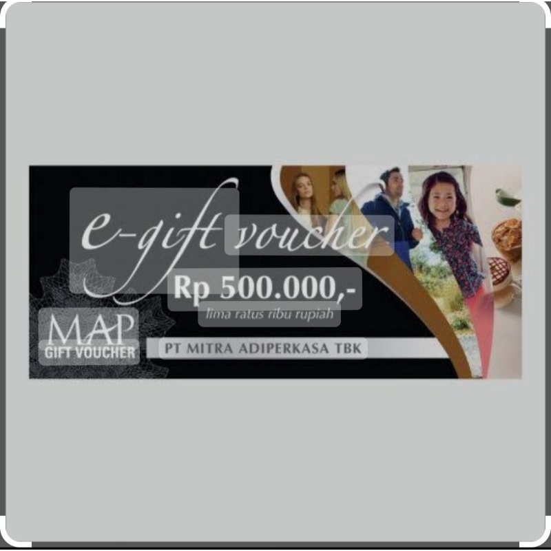 Jual Voucher Digital MAP Gift Voucher Rp. 500.000 - Digital Code ...