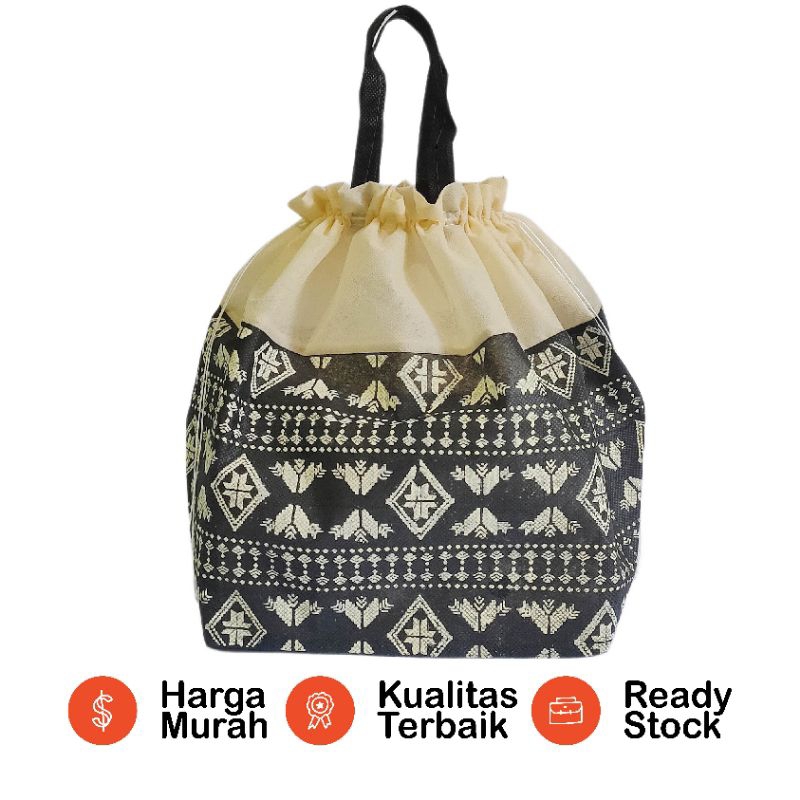 Jual Tas Hajatan Serut Murah / Ukuran 22×22 / Muat hingga 3 Box / Ready ...