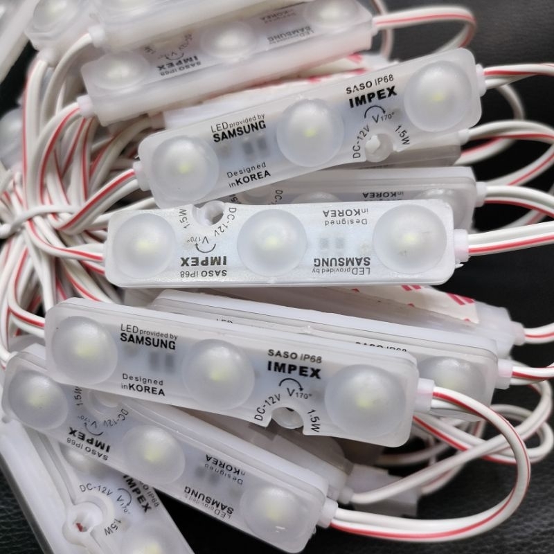 Jual LED module Samsung Saso IMPEX mata besar 5630 power 1,5W DC 12V ...