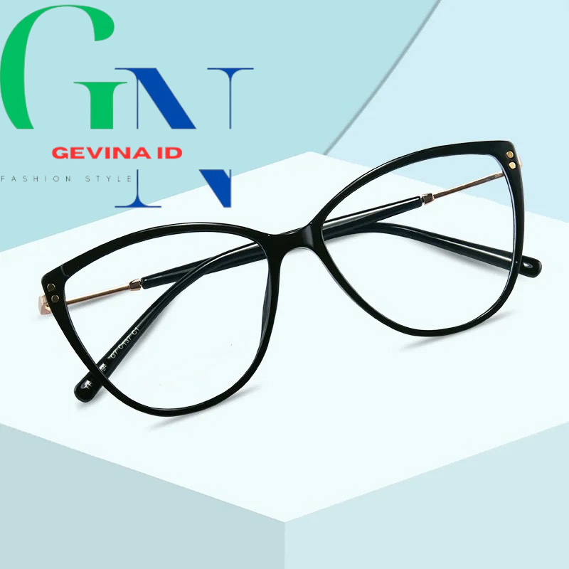 Jual TERBARU FRAME KACAMATA WANITA CAT EYE FREE LENSA PHOTOCHROMIC ...