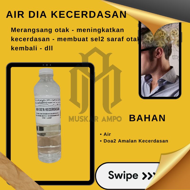 Jual Air Doa Kecerdasan Untuk Semua Umur - Muskar Ampo | Shopee Indonesia