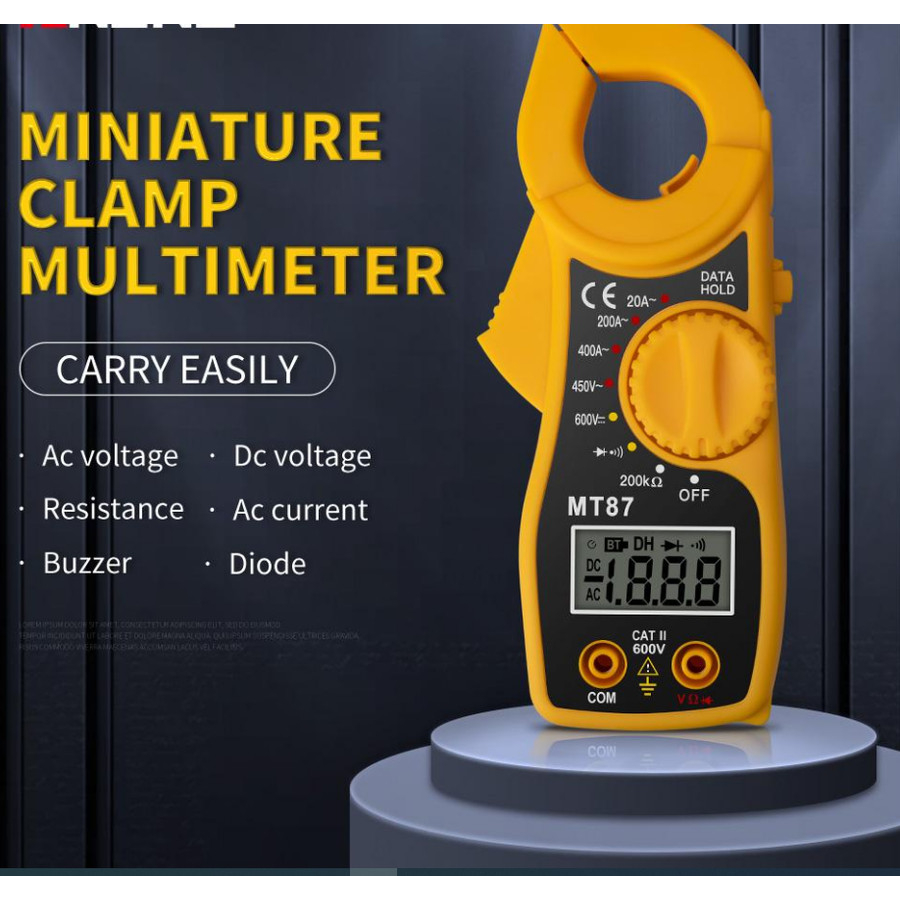 Jual Clamp Meter DIGITAL Tang Ampere MT87 MT-87 Voltmeter ampere ...