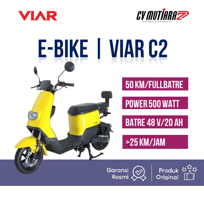 Jual SEPEDA LISTRIK - VIAR C2 - GARANSI RESMI | Shopee Indonesia