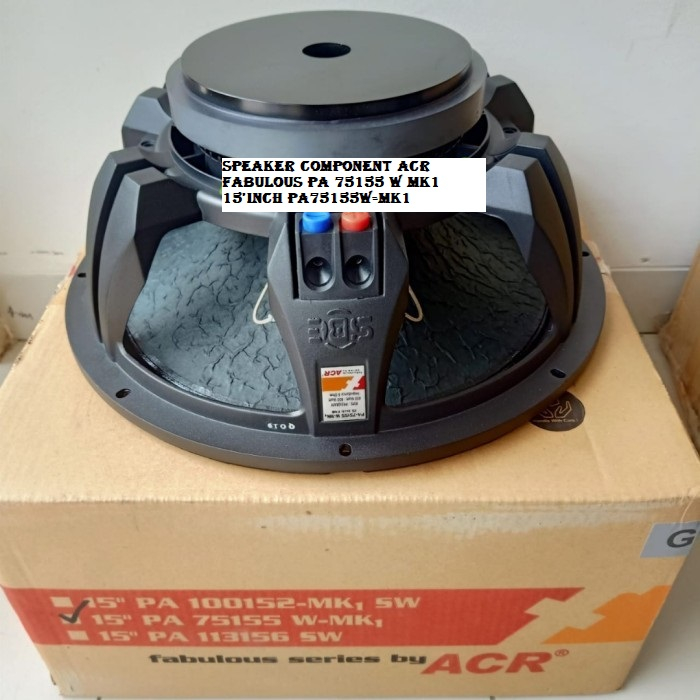 Jual SPEAKER COMPONENT ACR FABULOUS PA 75155 W MK1 15'INCH PA75155W-MK1 ...