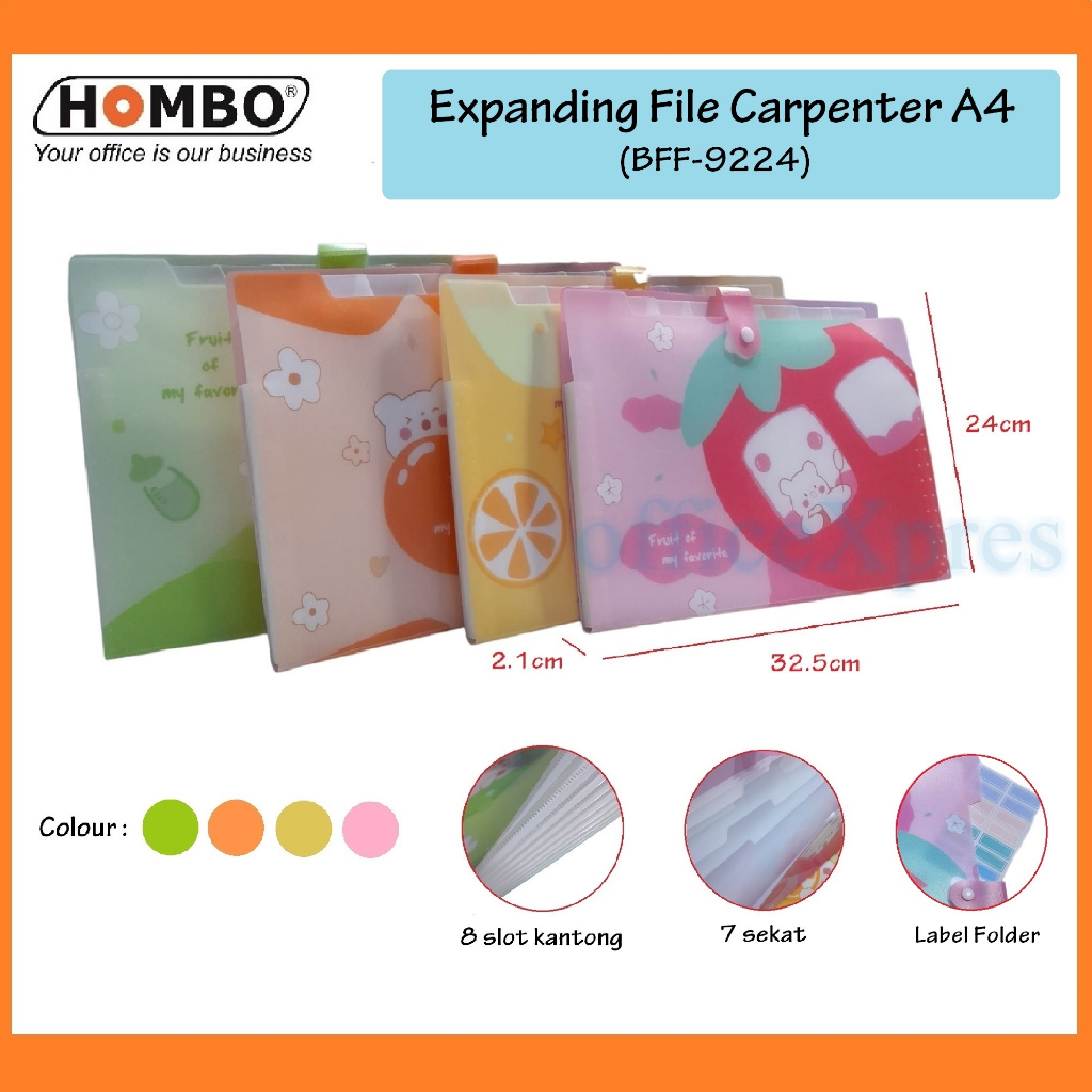 Jual Expanding File A4 / Map Sekat / Expanding Dokumen File 9224 / Map ...
