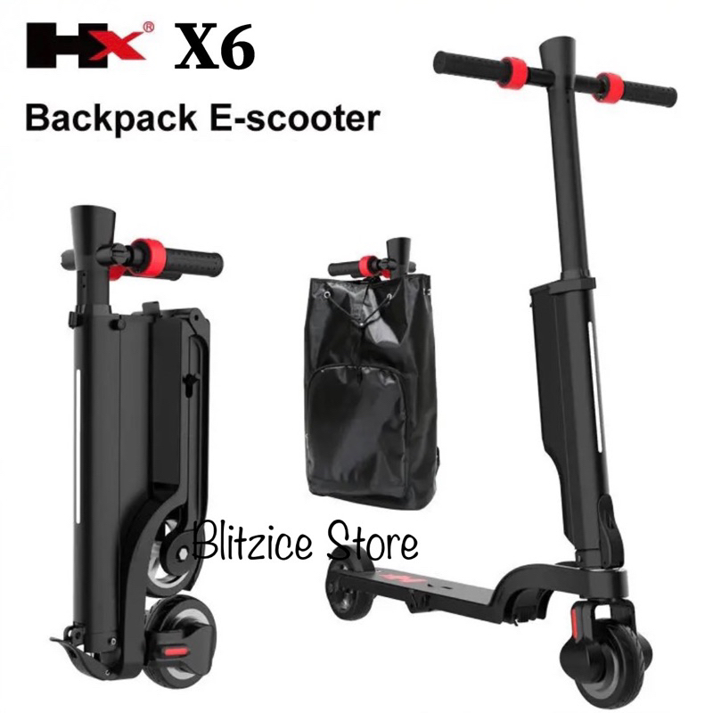 Jual HX X6 Electric Scooter Backpack Mini Foldable Skuter Listrik Lipat ...